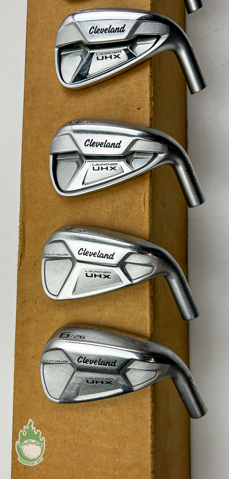 Used RH Cleveland Launcher UHX Irons 6-PW/DW HEADS ONLY Golf Club Set ...