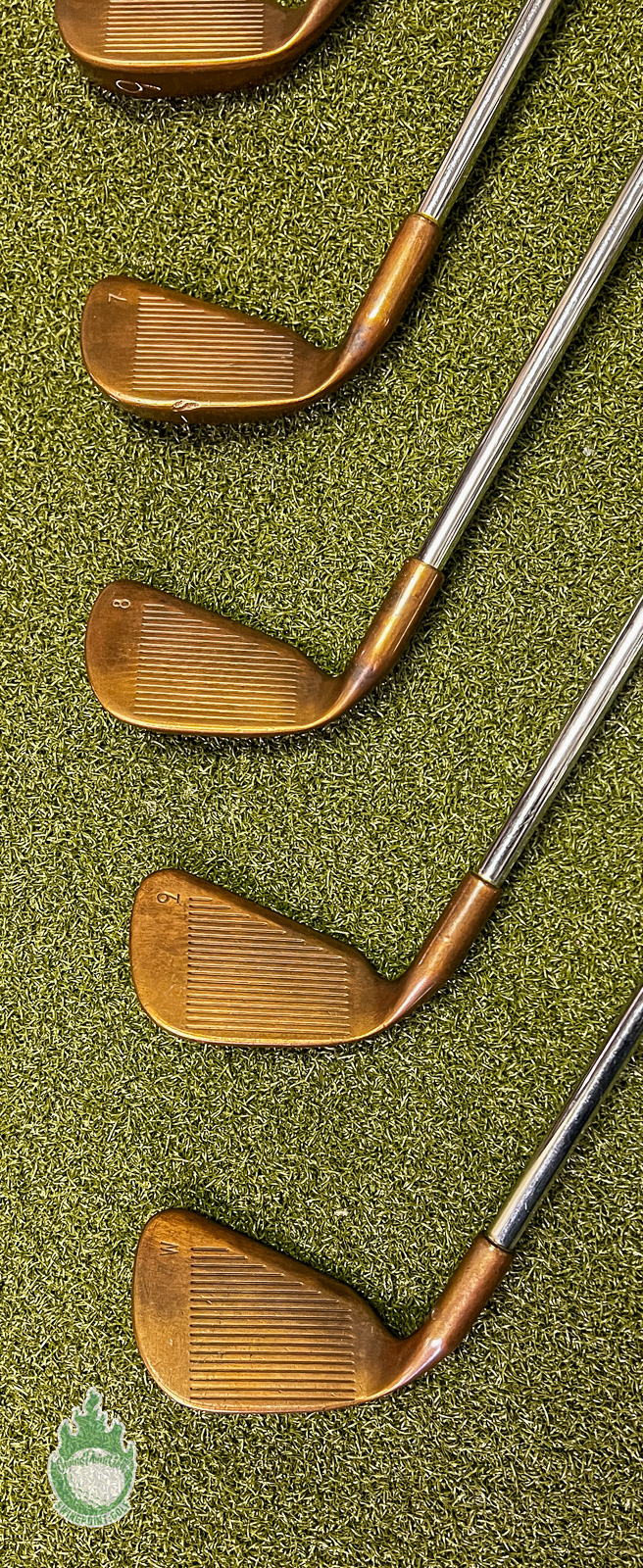 Used RH Ping Black Dot Eye 2 Beryllium Copper Irons 3-PW Stiff Steel ...