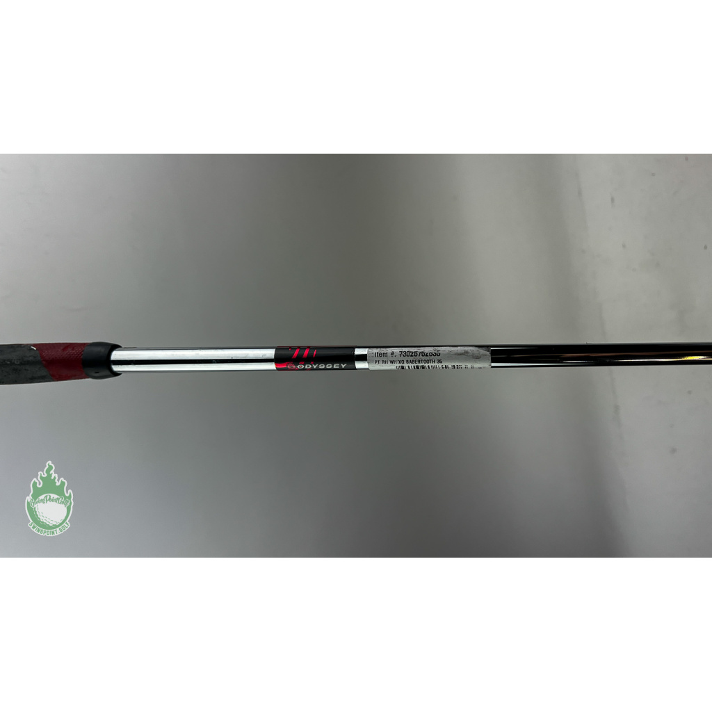 Used Right Handed Odyssey White Hot XG Sabertooth 35" Putter Steel Golf ...