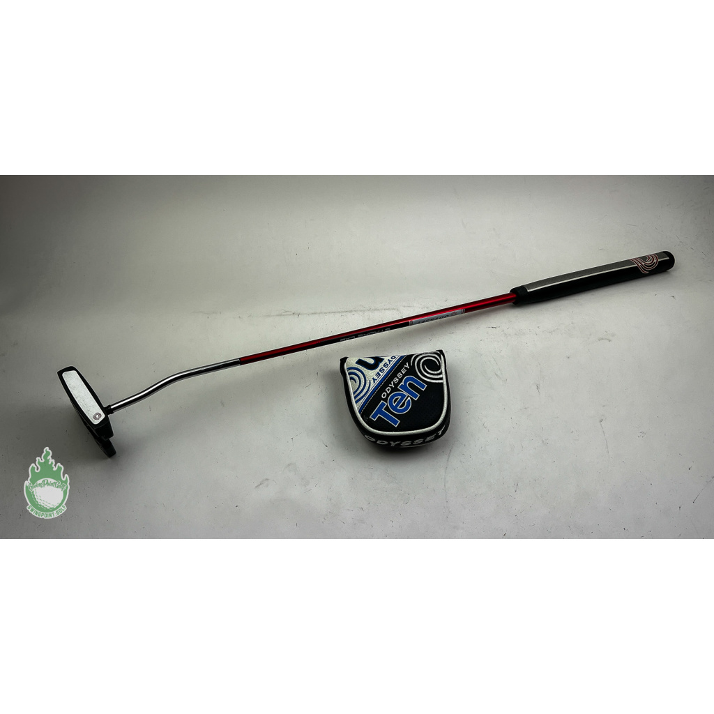Used RH Odyssey 2-Ball Ten Tour Lined 34″ Putter Stroke Lab Shaft Golf ...