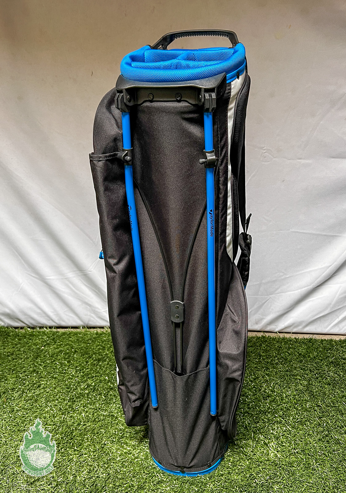 Used Taylormade Flex Tech Lite Cart Carry Stand 4-way Golf Bag White ...