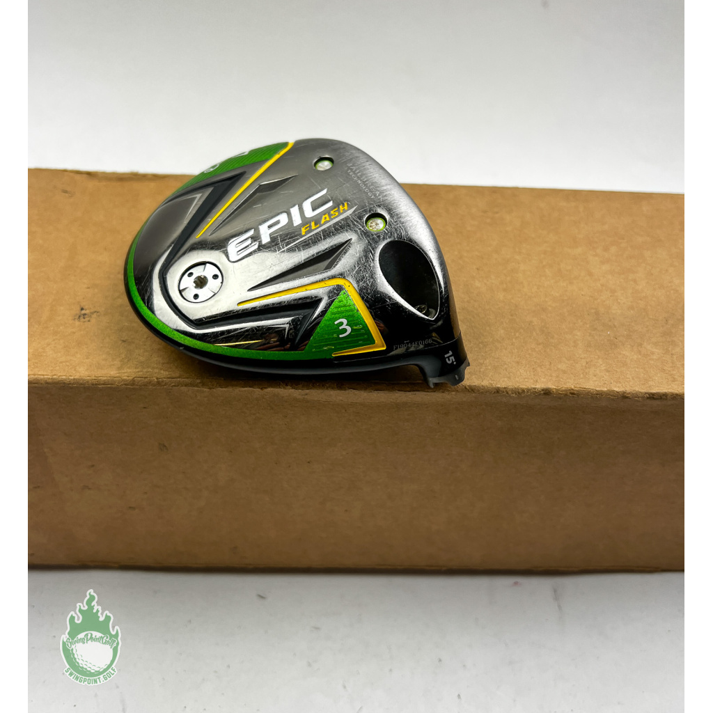 Used Right Handed Callaway EPIC Flash 3 Wood 15* HEAD ONLY Golf Club ...
