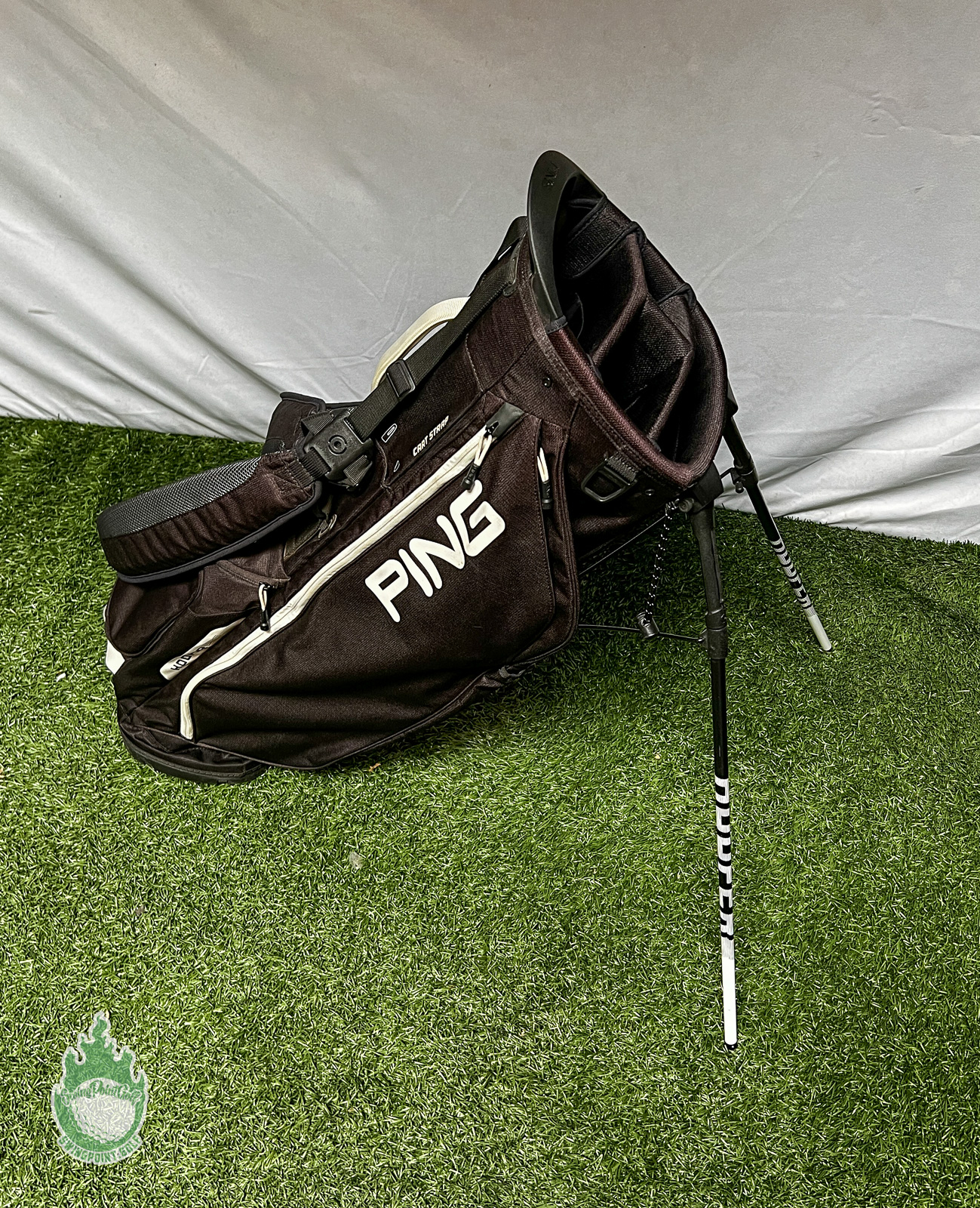 Used PING Hoofer Lite Black Golf Club Cart/Carry Stand Bag Dual Backpack Straps · SwingPoint Golf®