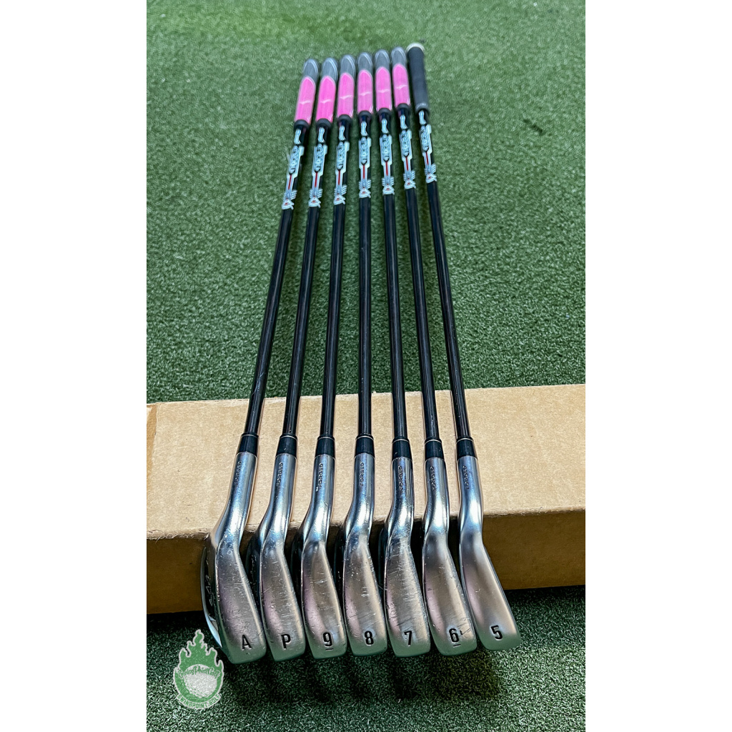 Used LH Callaway APEX DCB Forged '21 Irons 5-PW/AW 65g Senior Graphite ...