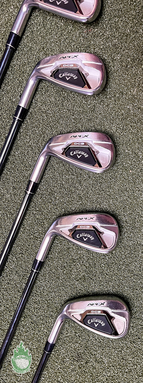 Used LH Callaway APEX DCB Forged ’21 Irons 5-PW/AW 65g Senior Graphite ...