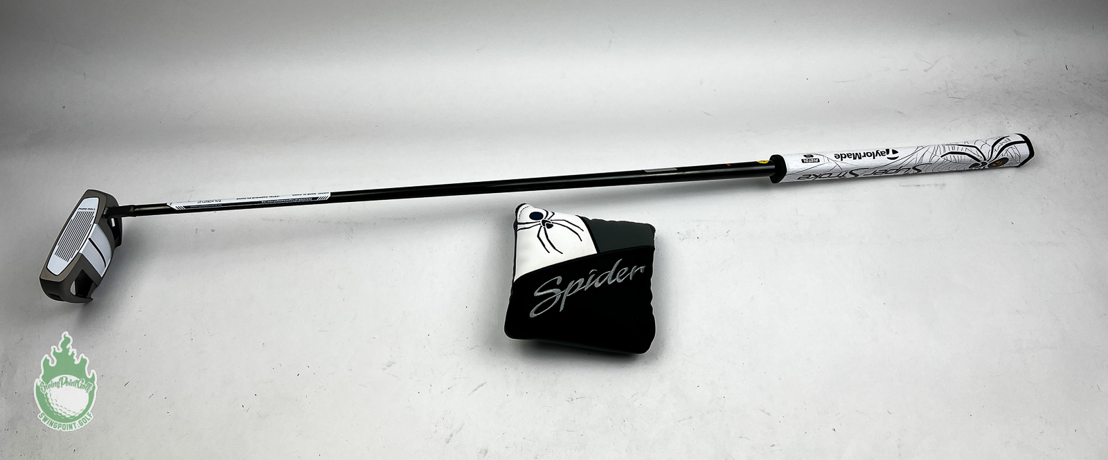 Used Left Handed TaylorMade Spider Tour V V3 35" Putter Steel Golf Club ...