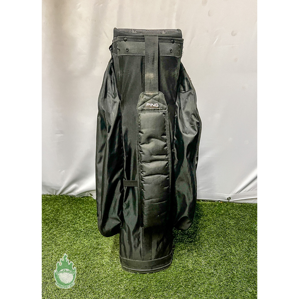 Used Ping Golf Traverse Staff Bag 14-Way Divided Black/White ...