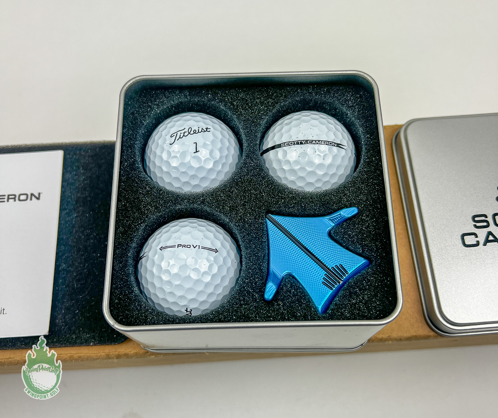 Scotty Cameron Aero Alignment Tool Turbo Blue and 3 Pro V1 Scotty ...