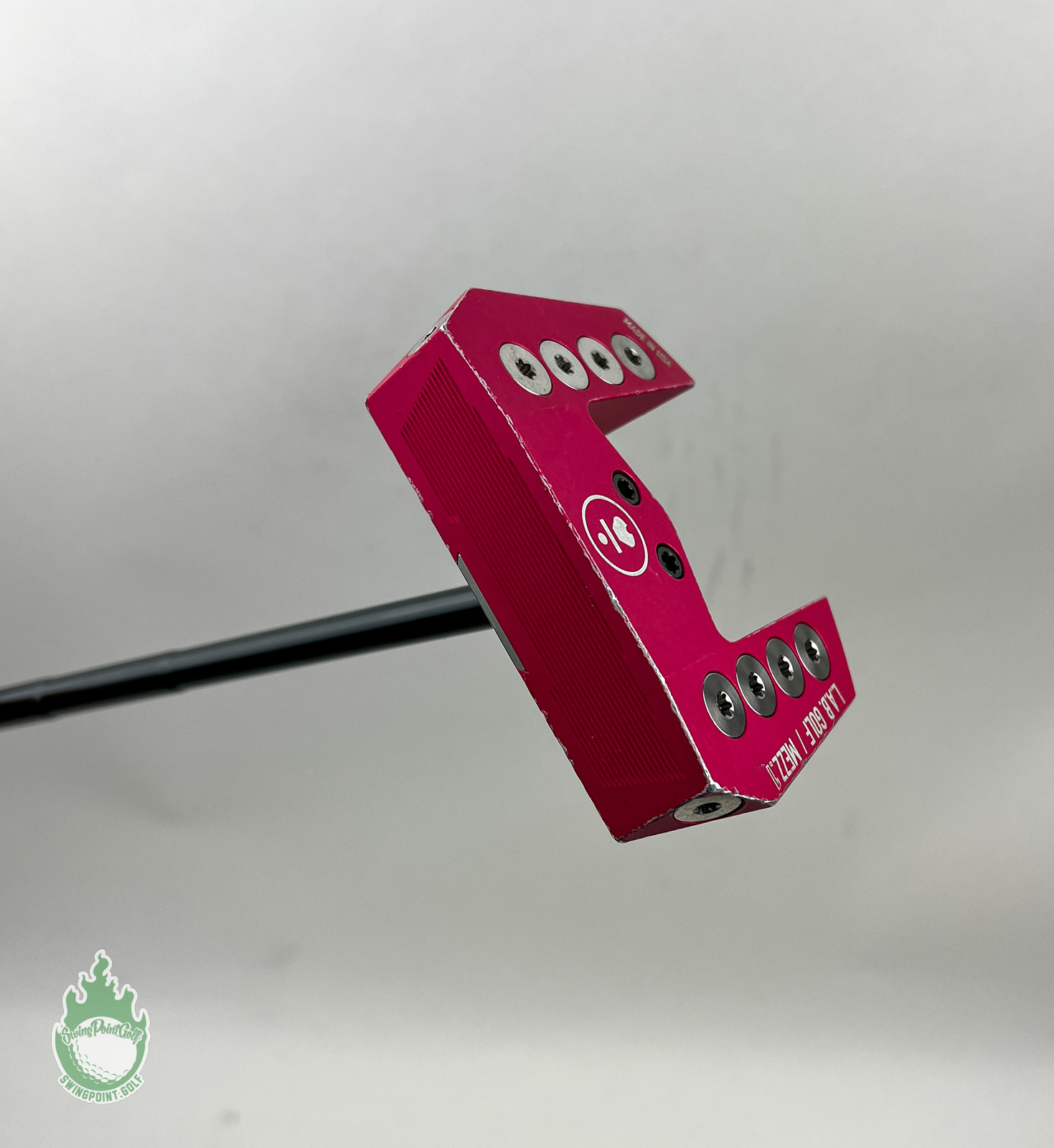Used Right Handed LAB Golf MEZZ.1 Pink 34" Putter Black Steel Golf Club ...