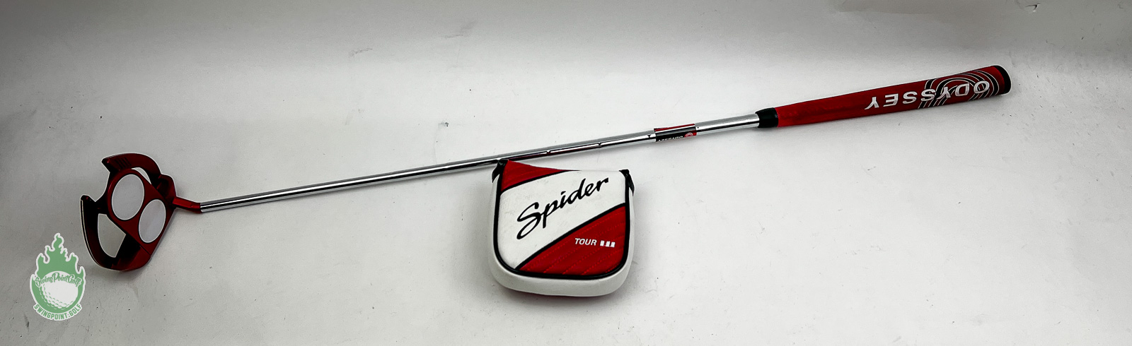 Used Right Handed Odyssey O Works Red 2-Ball Fang 34″ Putter Steel Golf ...