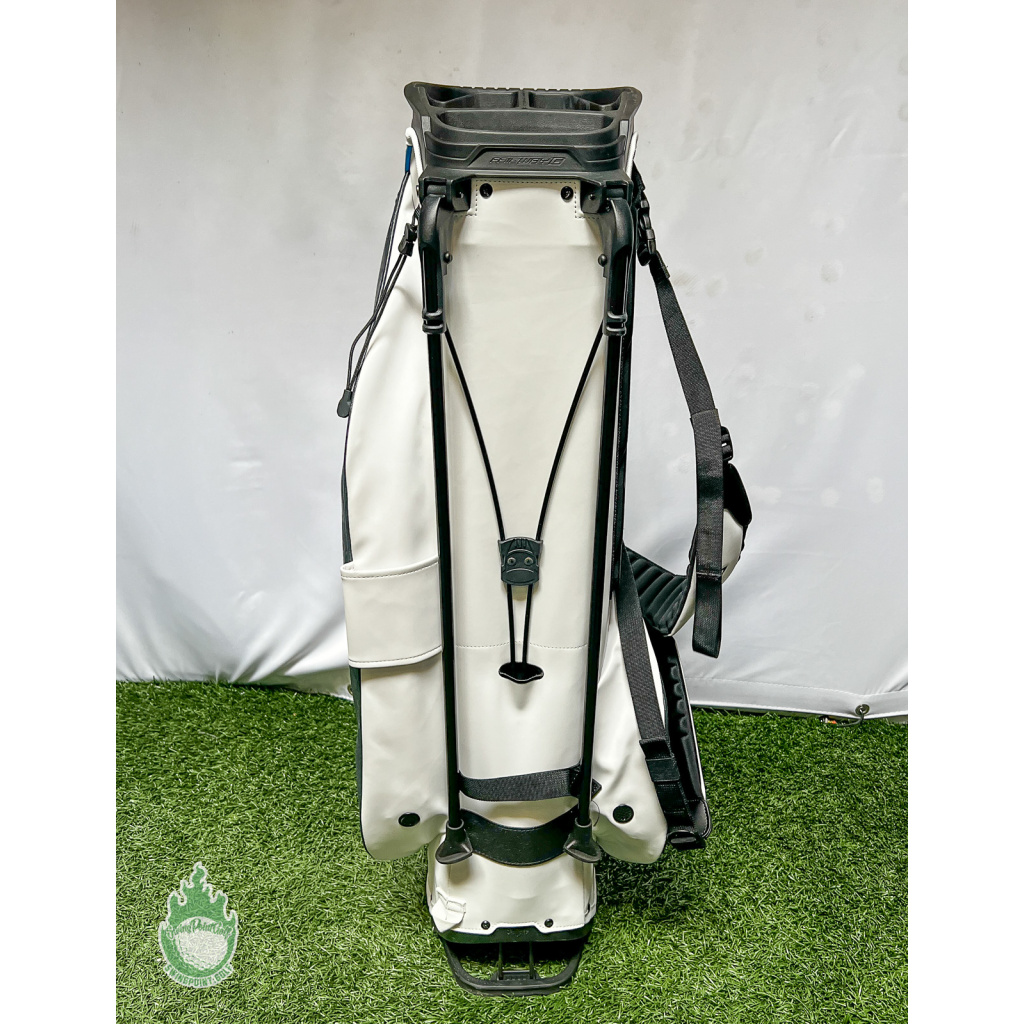 Used Callaway Ai-Smoke Leather Stand Golf Cart Carry Bag 4-Way Bag with ...