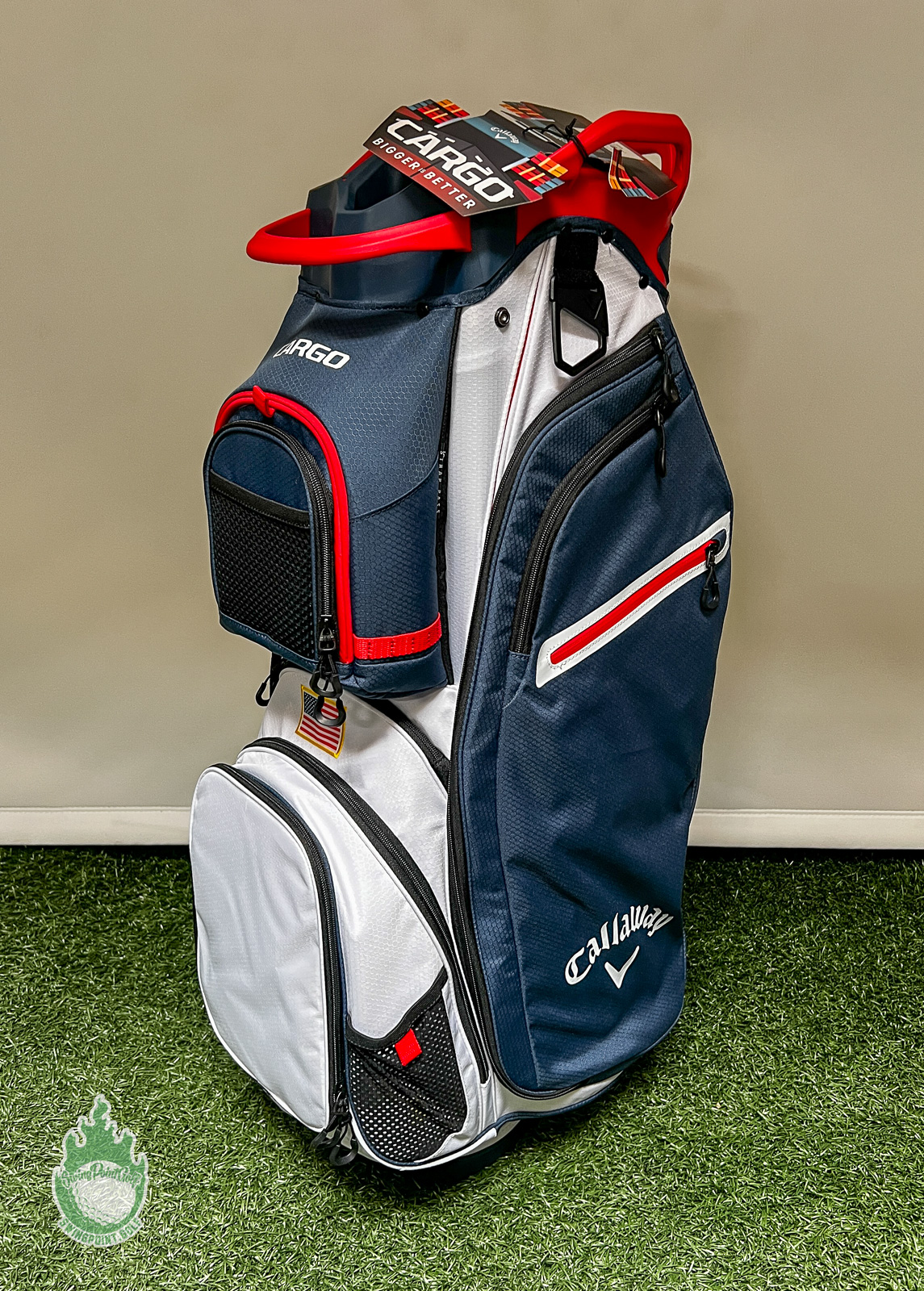 New 2025 Callaway Cargo Golf Cart Carry 14-Way Bag Red/White/Blue USA ...