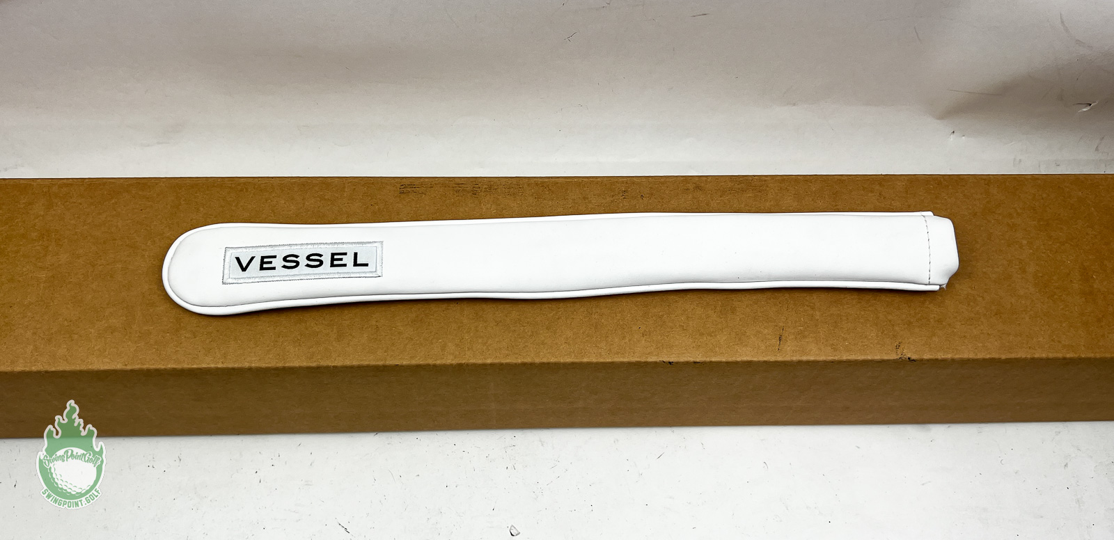 Used Vessel White Alignment Stick Cover · SwingPoint Golf®