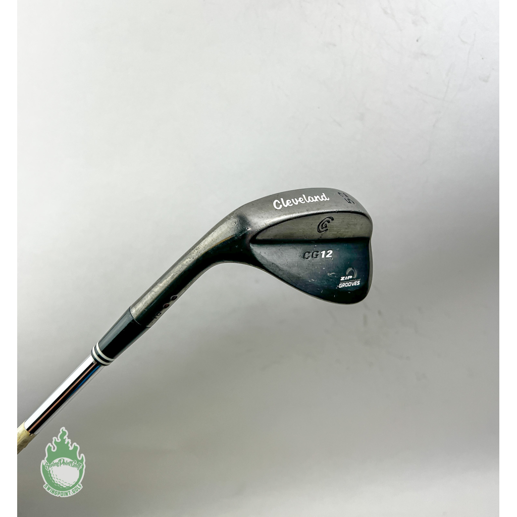 Used LH Cleveland CG12 Zip Grooves 2 Dot Wedge 52*-10 Wedge Flex Steel ...