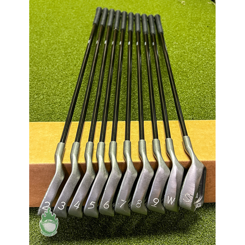 Used Ping White Dot ISI Irons 2-PW/SW 350 Series Stiff Flex Graphite ...