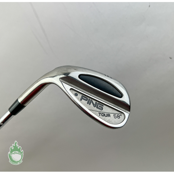 Used Left Handed Ping Black Dot Tour Wedge 58* Wedge Flex Steel Golf ...