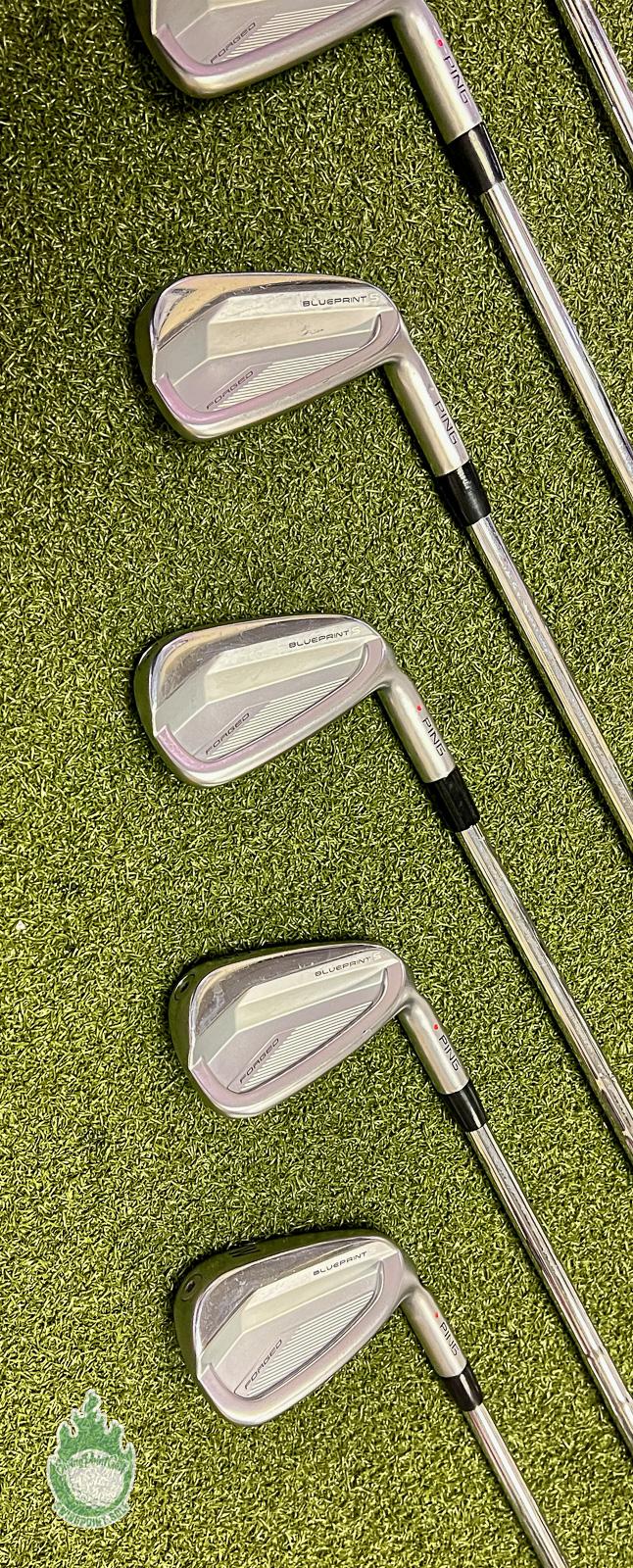 Used RH Ping Red Dot Blueprint S Forged Irons 4-PW 120g X-Stiff Steel ...