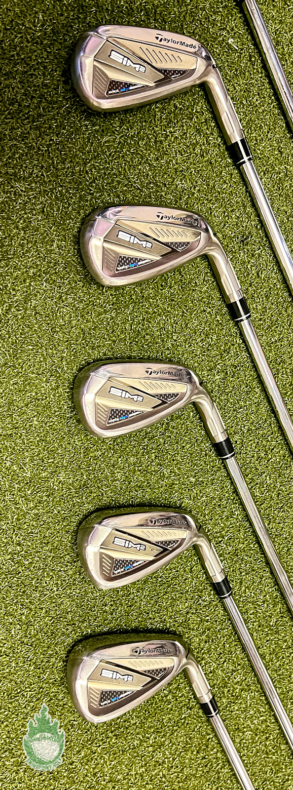 Used TaylorMade Sim 2 Max Irons 5-PW/AW KBS Max 85g Regular Steel Golf ...