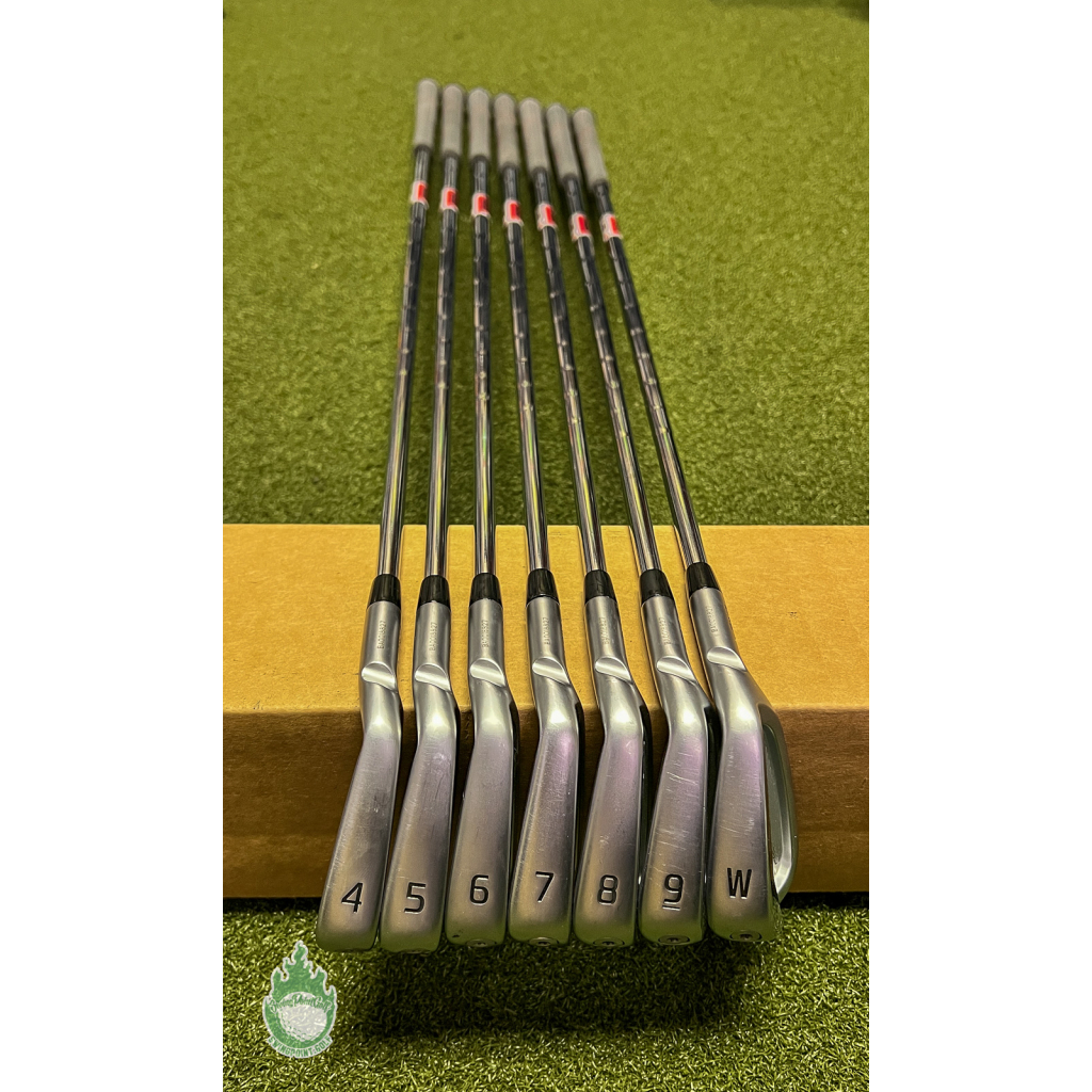 Used RH Ping Gold Dot Blueprint S Forged Irons 4-PW 120g Stiff Steel ...