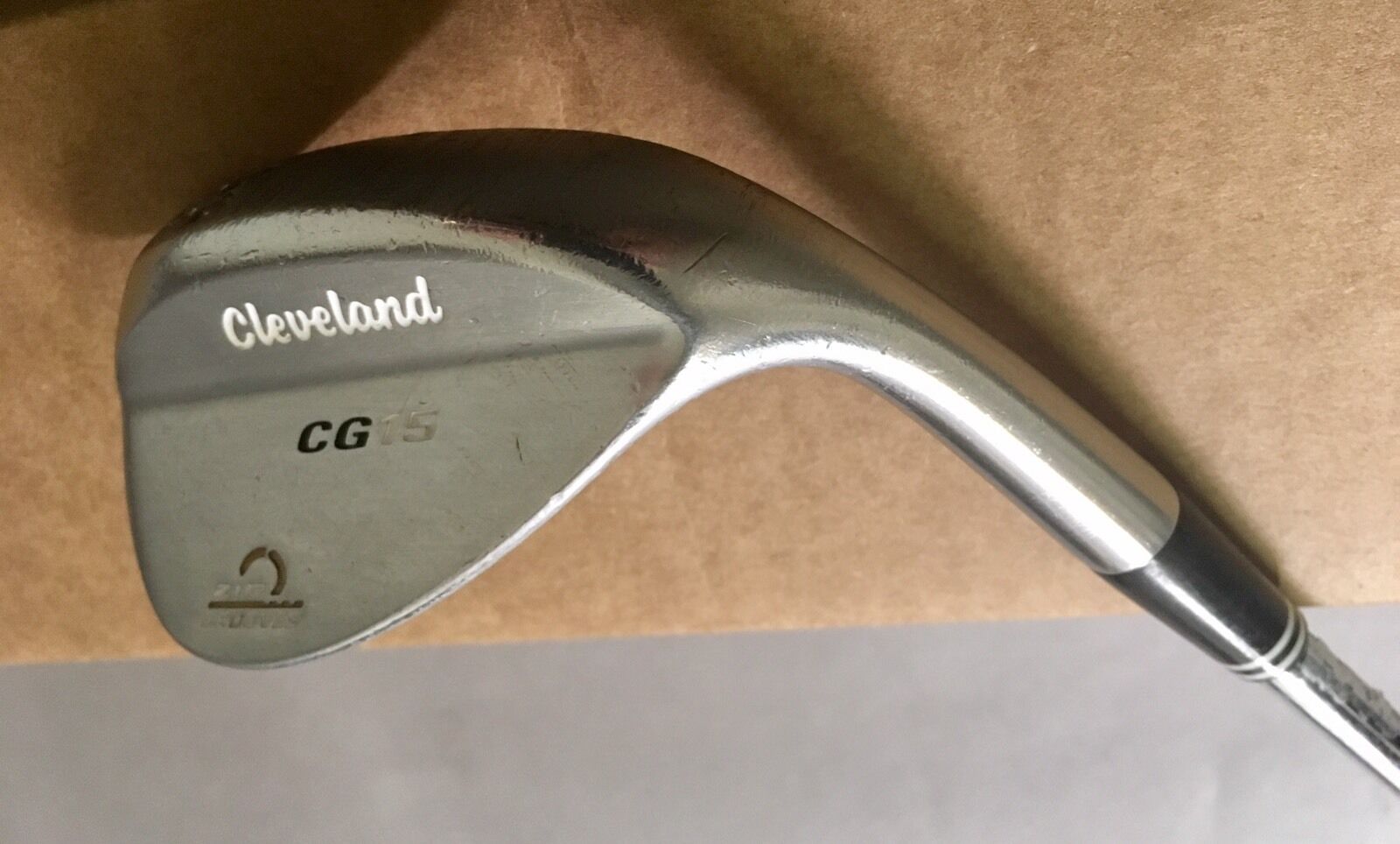 Cleveland CG15 Zip Grooves Satin Chrome Wedge 56*-14 Wedge Flex Steel ...