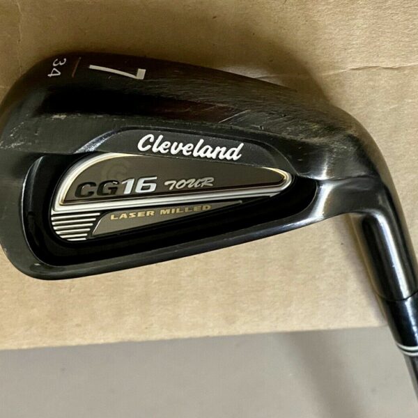Cleveland CG16 Tour Laser Milled 7 Iron 34* S300 Stiff Flex Steel Golf ...